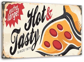 Gario Obraz na plátně Cedule retro pizza Rozměry: 60 x 40 cm