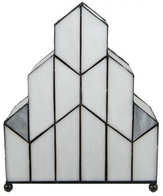 Stolní lampa Tiffany v neobvyklém tvaru Pietronella – 30x4x25 cm