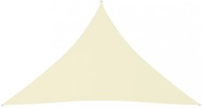 Stínící plachta trojúhelníková 5 x 5 x 6 m oxfordská látka Dekorhome Oranžová
