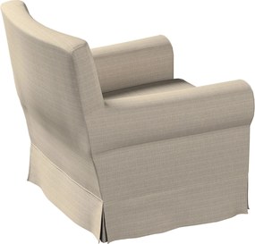 Potah na křeslo IKEA Ektorp Jennylund barva béžová látka pletený vzor