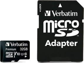 Verbatim MicroSDHC Premium karta 32GB + SD adaptér