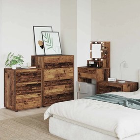 Úložné skříně 80 x 48 x 105 cm Kompozitní dřevo Staré dřevo 3406233