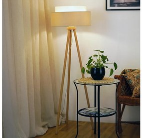 Brilagi - Stojací lampa ARIZONA BOHO 1xE27/15W/230V béžová
