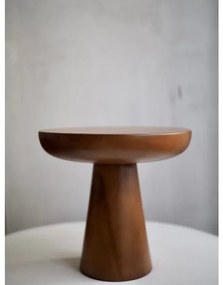 Ořechový odkládací stolek Tucas Home Mushroom - 50 cm