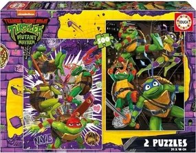 EDUCA Puzzle Želvy ninja / 2x500 dílků / od 11 let