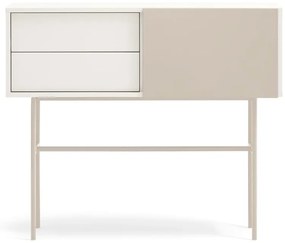 Béžovo-krémový konzolový stolek 35x110 cm Nube – Teulat