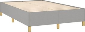 Box spring postel s matrací světle šedá 120x190 cm textil 3270425