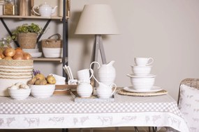Bílá vroubkovaná miska Romantic Intense - Ø 18*9 cm