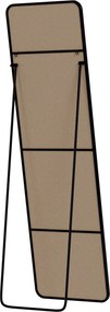 Zrcadlo Gurnee 140x40 cm – černá-matt