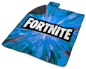 Sablio Plážová deka FORTNITE modrá: 200x140 cm