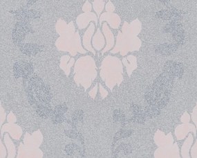 Vliesová tapeta šedá, růžová barokní 375523 / Tapety na zeď 37552-3 New Elegance (0,53 x 10,05 m) A.S.Création