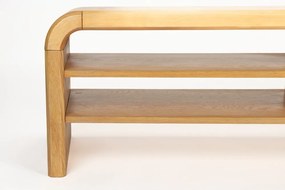 TV stolek v dekoru dubu v přírodní barvě 160x45x40 cm Brave – Zuiver
