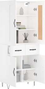 Skříň highboard bílá 69,5 x 34 x 180 cm kompozitní dřevo 3199905