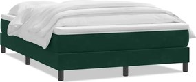 Box spring postel s matrací tmavě zelená 160x220 cm samet 3315978