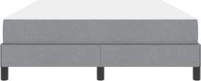 Postel s boxspringem Světle šedá 160 x 200 cm textil 3398500