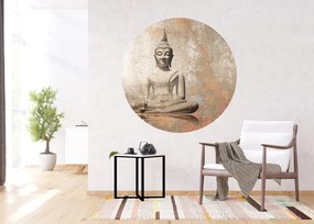 Samolepící vliesová fototapeta na zed' Meditující Buddha | 140 x 140 cm | DCR3302
