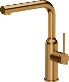 Kuchyňská dřezová baterie QUADRON ANGELINA Q LINE s výsuvnou hubicí v měděné barvě