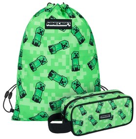 MINECRAFT SET 2 Creeper: penál, sáček