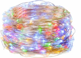 LED řetěz Nano - 20m, 200LED, 8 funkcí, IP44, multicolor
