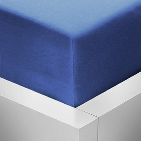 Stanex Jersey napínací prostěradlo královsky modré ROZMĚR: (š/d/v) 160 x 200 x 20 cm, Barva: KRÁLOVSKY MODRÉ
