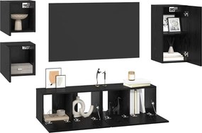 Sestava TV skříněk 5 ks Černý dub Kompozitní dřevo 3393349
