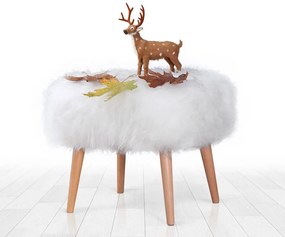 Atelier del Sofa Taburet Deer - White, Bílá