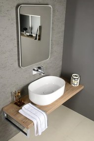 Sapho Sapho, FLOAT LED podsvícené zrcadlo, průměr 600mm, bílá, 22559