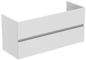 Ideal Standard Eurovit - Umyvadlová skříňka, 55x120x44 cm, 2 zásuvky, lesklá bílá R0266WG