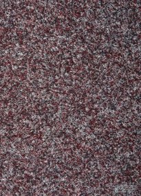 Metrážový koberec zátěžový Primavera Res 399 tmavě červený - šíře 4 m