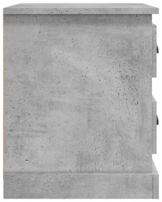 Noční stolky 2 ks betonově šedé 39x39x47,5 cm kompozitní dřevo - Default Title