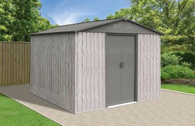 Zahradní domek BestBerg ZDB-7SD / 7,2 m² / 301 x 238 x 214 cm / dekor bílé dřevo/šedá