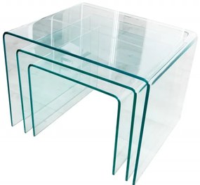 Konferenční stolek Fantome sada 3 sklenice / 22864