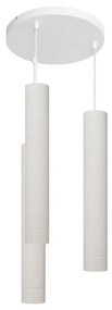 Helam | LED Lustr na lanku TUBA 3xGU10/6,5W/230V bílá | HE1303