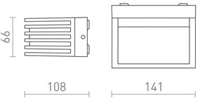 RED -Design Rendl-R13564- LED Venkovní nástěnné svítidlo CLAIRE LED/6W/230V IP54