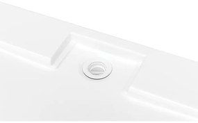 Besco Čtvrtkruhová akrylátová sprchová vanička AXIM HR 80x80 (90x90) UltraSlim Barva: Bílá, Rozměry (cm): 80x80