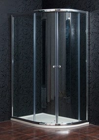 ARTTEC Sprchový kout čtvrtkruhový KLASIK 110 x 80 cm čiré sklo PAN01001