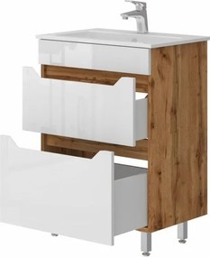 Lavedo Neo Wotan Oak 60 koupelnová skříňka s umyvadlem