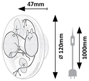 Rabalux 71070 - LED Nástěnné svítidlo FROGGO LED/9W/230V 3000/4000/6500K
