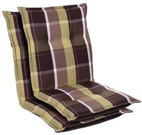 Prato, čalouněná podložka, podložka na židli, podložka na nižší polohovací křeslo, na zahradní židli, polyester, 50 x 100 x 8 cm, 2 x čalounění