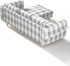 Potah na pohovku IKEA Norsborg 3-místná se šezlongem barva šedá látka pletený vzor, vzorované