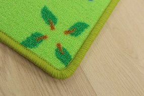 Vopi koberce Dětský kusový koberec Sovička 5261 zelený - 133x133 cm