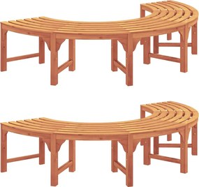 Stromová lavička 8 -Seater 2 ks 160 x 80 x 45cm Přírodní 3324836