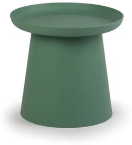 Plastový kávový stolek FUNGO, průměr 500 mm, zelený