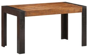 Jídelní stůl 140 x 70 x 76 cm masivní hrubé mangovníkové dřevo 289655