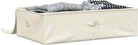 Úložný box textil 70 x 40 x 18 cm krémový 332907