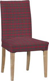 Potah na židli IKEA  Henriksdal, krátký barva červená látka vzorované