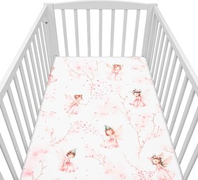Bavlněné prostěradlo do postýlky New Baby Víly 120x60cm