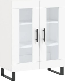 vidaXL Skříň highboard 69,5 x 34 x 180 cm kompozitní dřevo [3198297] Barva: bílá s vysokým leskem