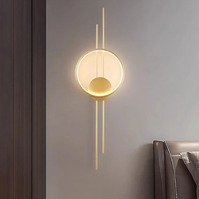 Toolight Moderní nástěnné LED osvětlení D35 APP1781-W kartáčovaná zlatá