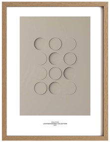 Idealform Poster no. 4 Shadow forms Barva: Smokey taupe, Velikost: 300x400 mm